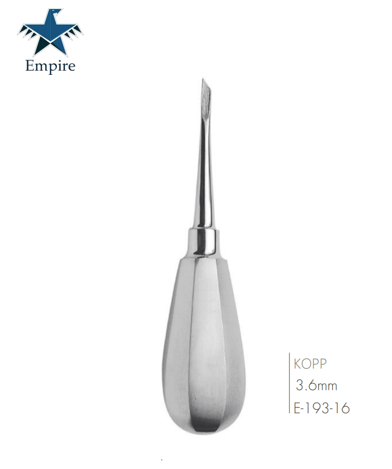 Empire's German Stainless Dental Root Surgery Elevator Kopp Elevator 3.6mm | Surgical ...
