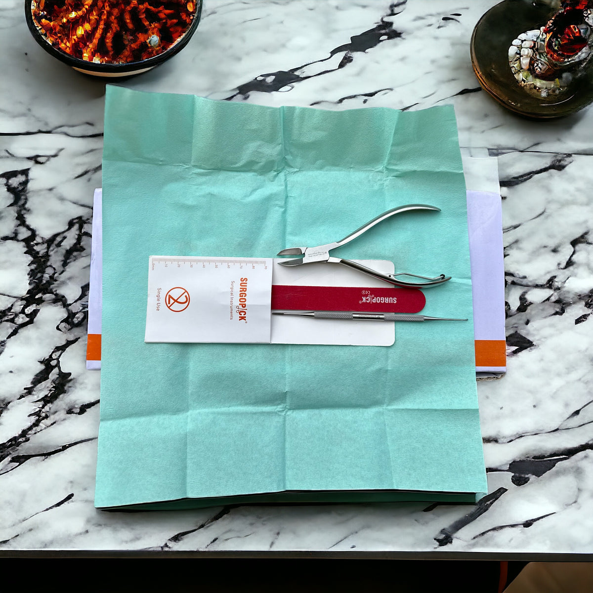 Box 20 Surgopack® Sterile Single Use Podiatry Assistants Emery Pack ...